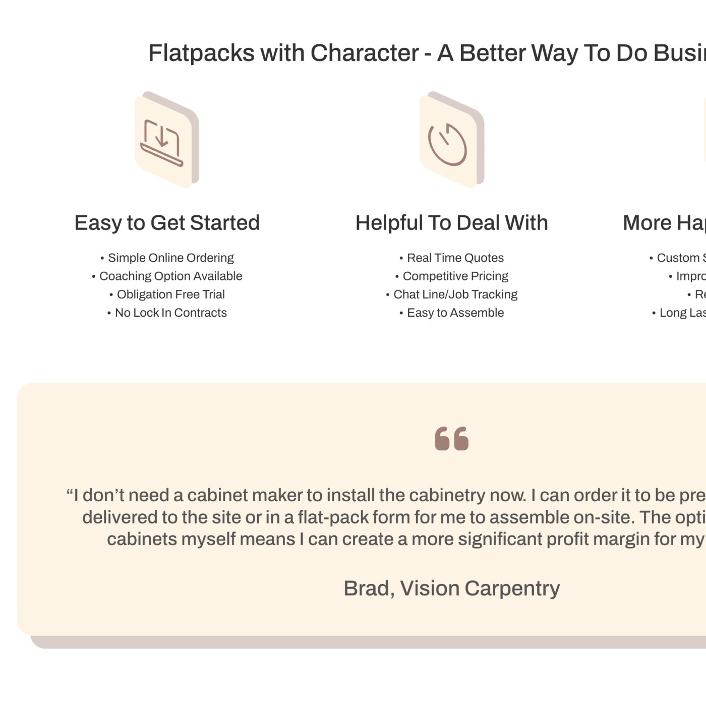 Flatpacks with Character - Tectalic